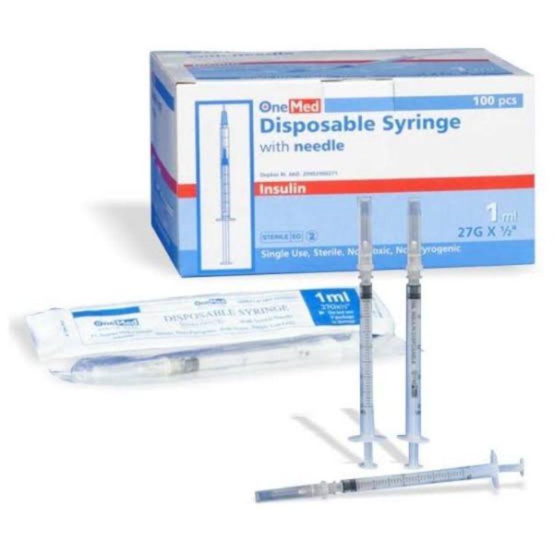 Jual Alat Suntik/Disposable Syringe 1ml, 3ml, 5ml OneMed | Shopee Indonesia