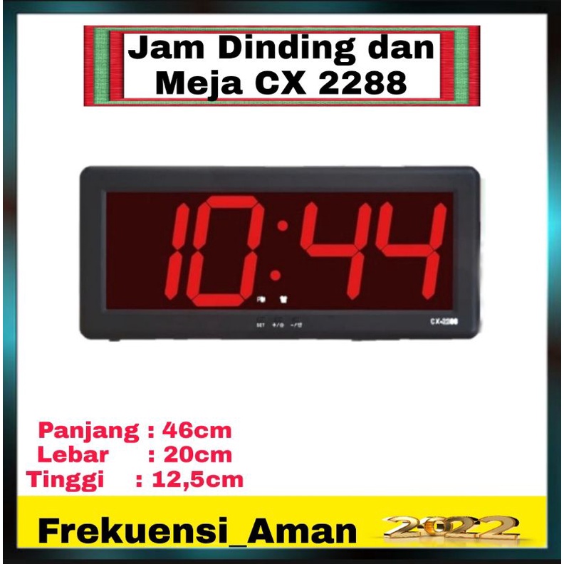 Jual Jam Digital LED Jumbo Jam Dinding / Meja CX-2288 | Shopee Indonesia