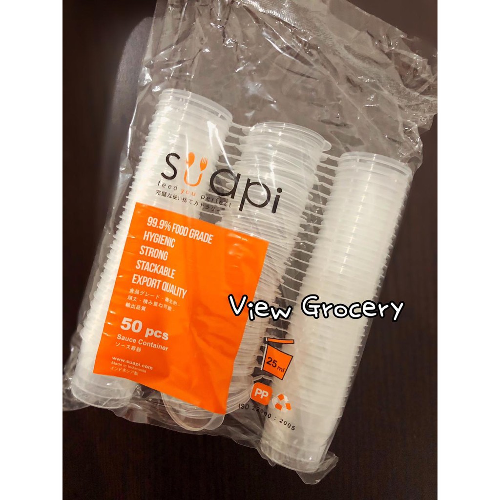 Jual Sauce Cup Suapi 25ml ( @50pcs ) | Shopee Indonesia