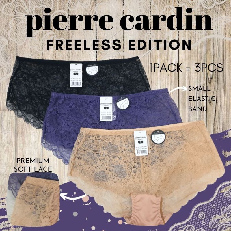 Jual pierre cardin freeless edition panty pack/celana dalam wanita sexy branded murah | Shopee ...