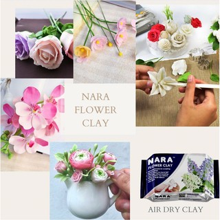Jual NARA Flower Clay Bunga Clay Flexible Clay Lentur Air Dry Modeling ...