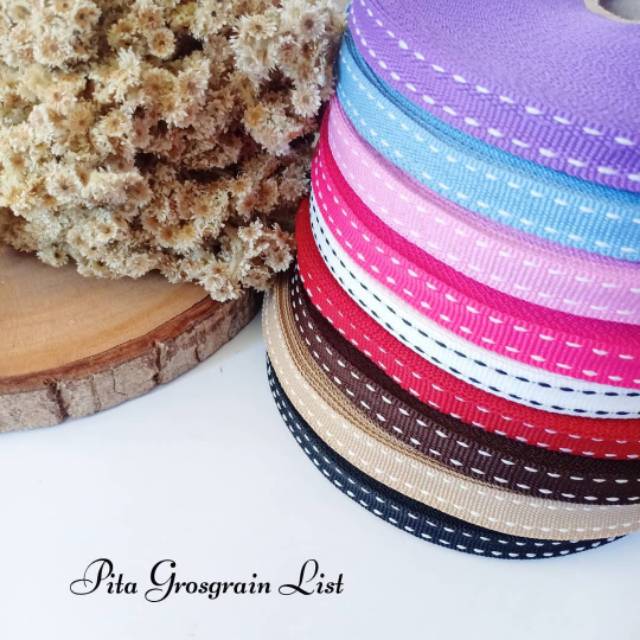 Jual Pita Grosgrain List (per roll) | Shopee Indonesia