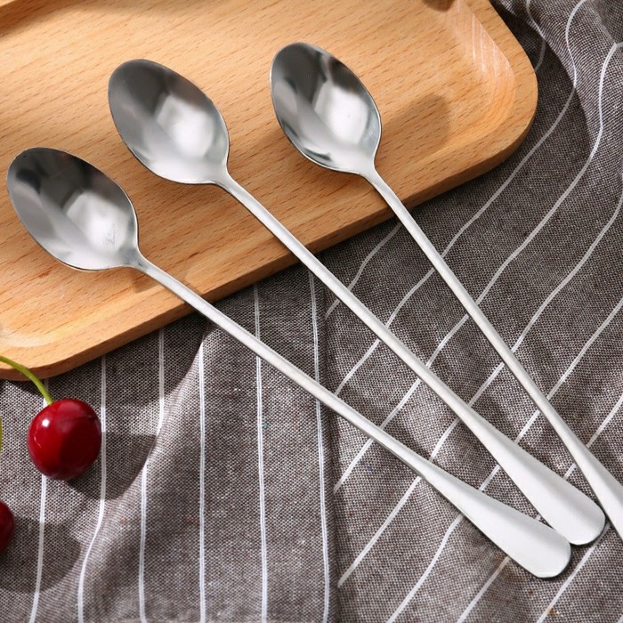 Jual Sendok Pengaduk Minuman Stainless Steel Panjang (19cm) Indonesia ...