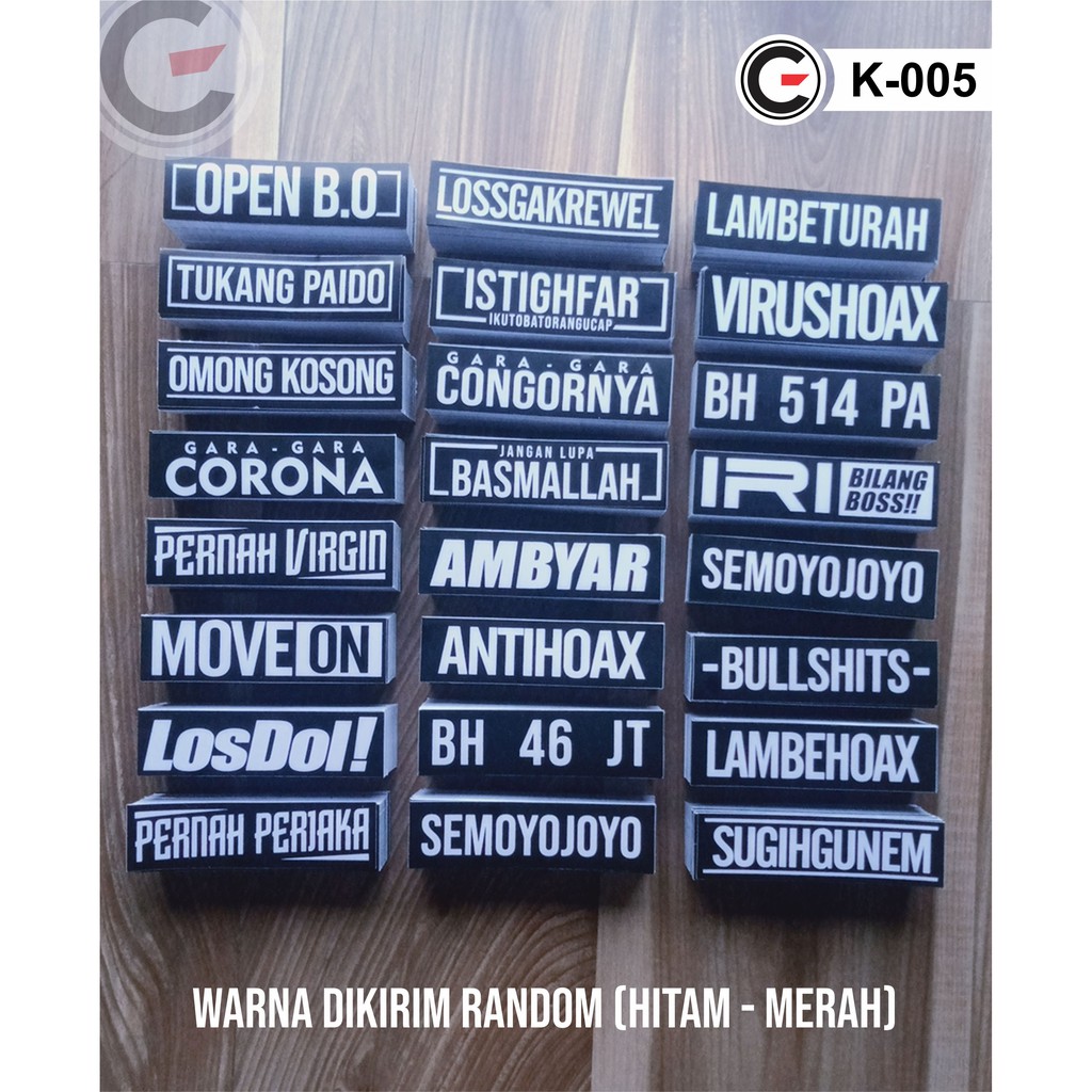 Jual 24 pcs STICKER KATA KATA , STICKER UNIK, STICKER SABLON, STICKER ...