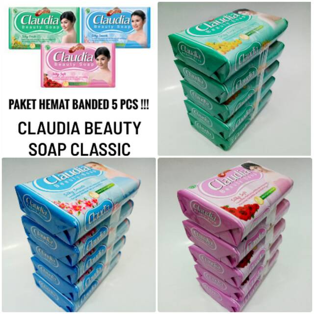 Jual PAKET HEMAT 5PCS Sabun Claudia 60gr (HARGA 5PCS) | Shopee Indonesia