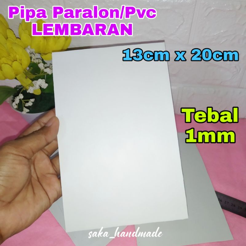 Jual PIPA PARALON/PVC LEMBARAN 13cm X 20cm (untuk bahan miniatur)harga ...