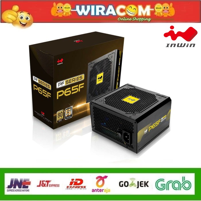 Jual InWin PSU P75F 750W 80+ Gold - Fix Black Cable 750watt Gold ...