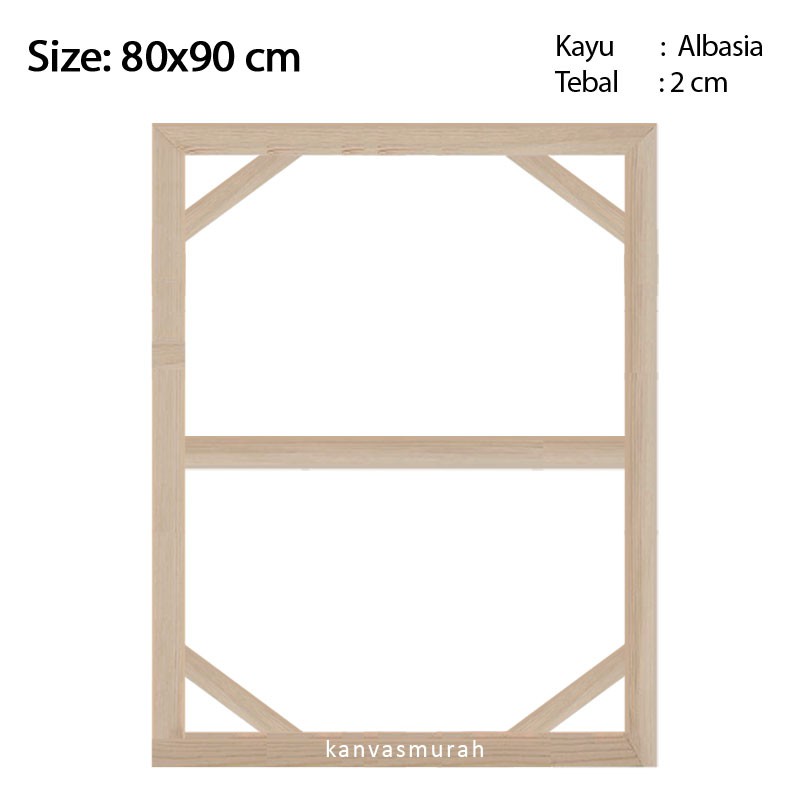 Jual Spanram 80x90 cm Span Ram Kayu Frame 90x80 cm | Shopee Indonesia