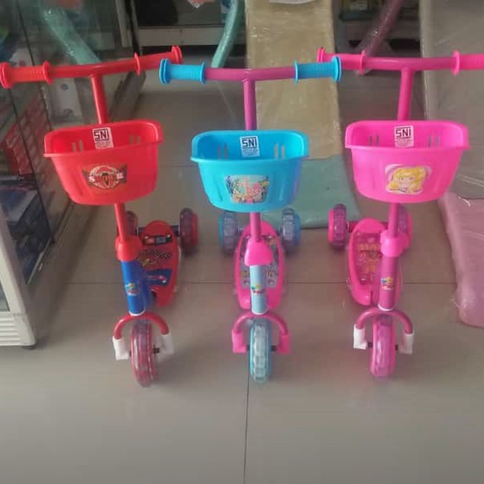 Jual Scooter anak sepeda roda 3 otopad otopet keranjang besi kokoh ...
