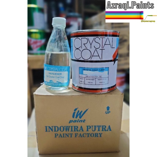 Jual CRYSTAL COAT CAT KACA CRISTAL COAT CAT KACA / CLEAR GLOSS & CLEAR DOFF ( 1 LITER ...