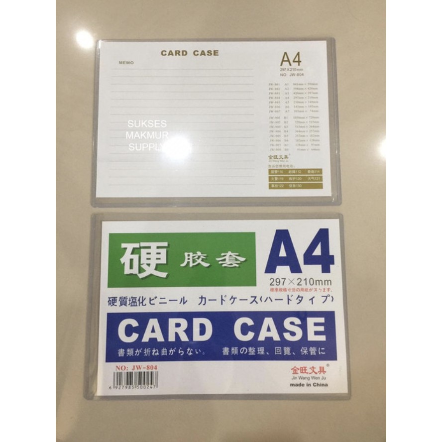 Jual Card Case A4 / Card Case A4 Tebal Ukuran 29.7cm x 21cm | Shopee ...