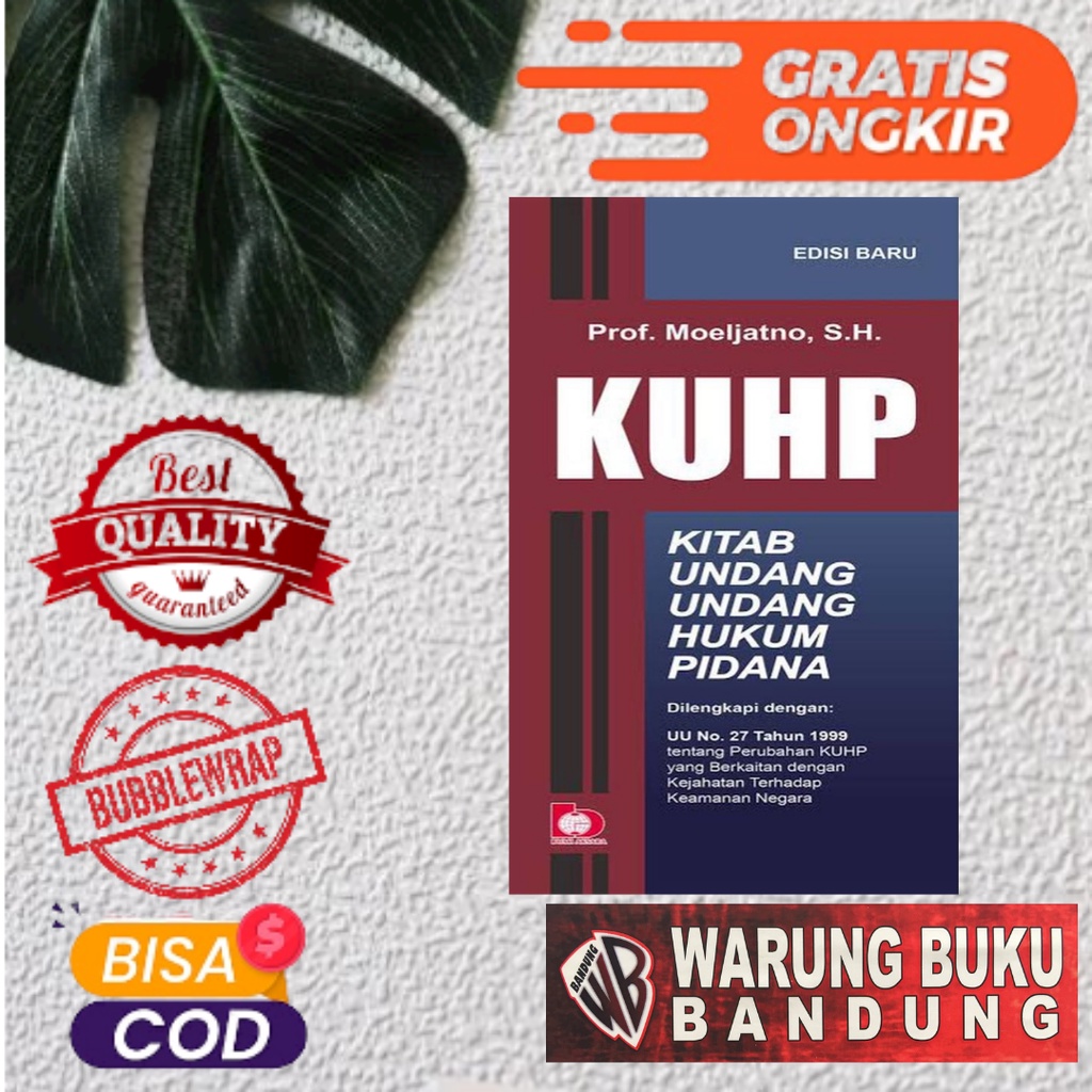 Jual BUKU KUHP Prof.Moeljatno (BESTSELLER) | Shopee Indonesia