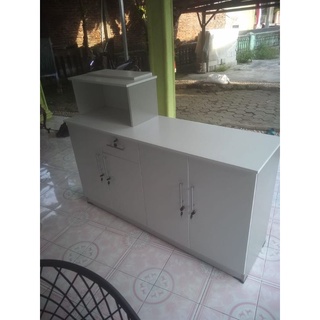 Jual MEJA LAUNDRY ABU PUTIH / MEJA KASIR / MEJA RESEPSIONIS / MEJA ...