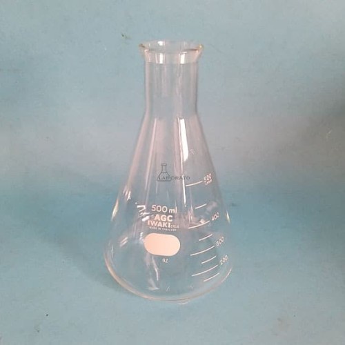 Jual ERLENMEYER 500 ML IWAKI PYREX NEW LAB | Shopee Indonesia
