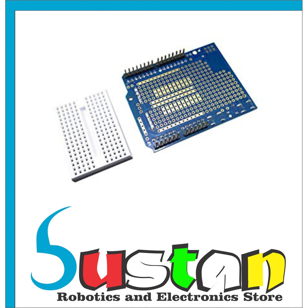 Jual Prototype Protoshield Proto Shield With Mini Breadboard Arduino