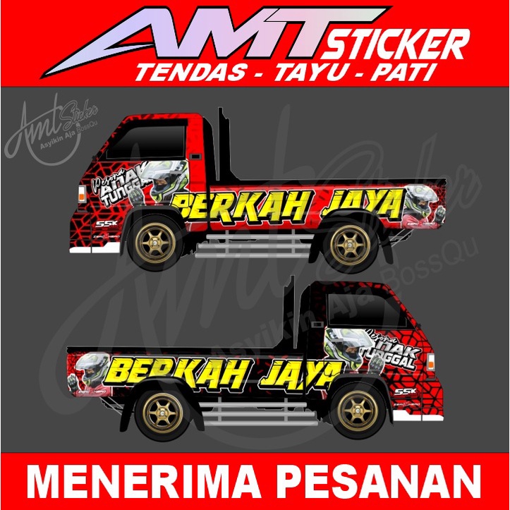 Jual [TERLARIS] STICKER DECAL BLOK BODY KANAN KIRI MOBIL PICK UP L300 ...