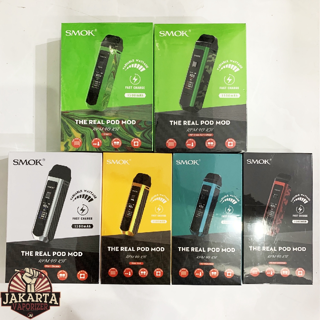 Jual SMOK RPM 40 STARTER KIT RPM40 AUTHENTIC POD VAPE VAPOR | Shopee ...