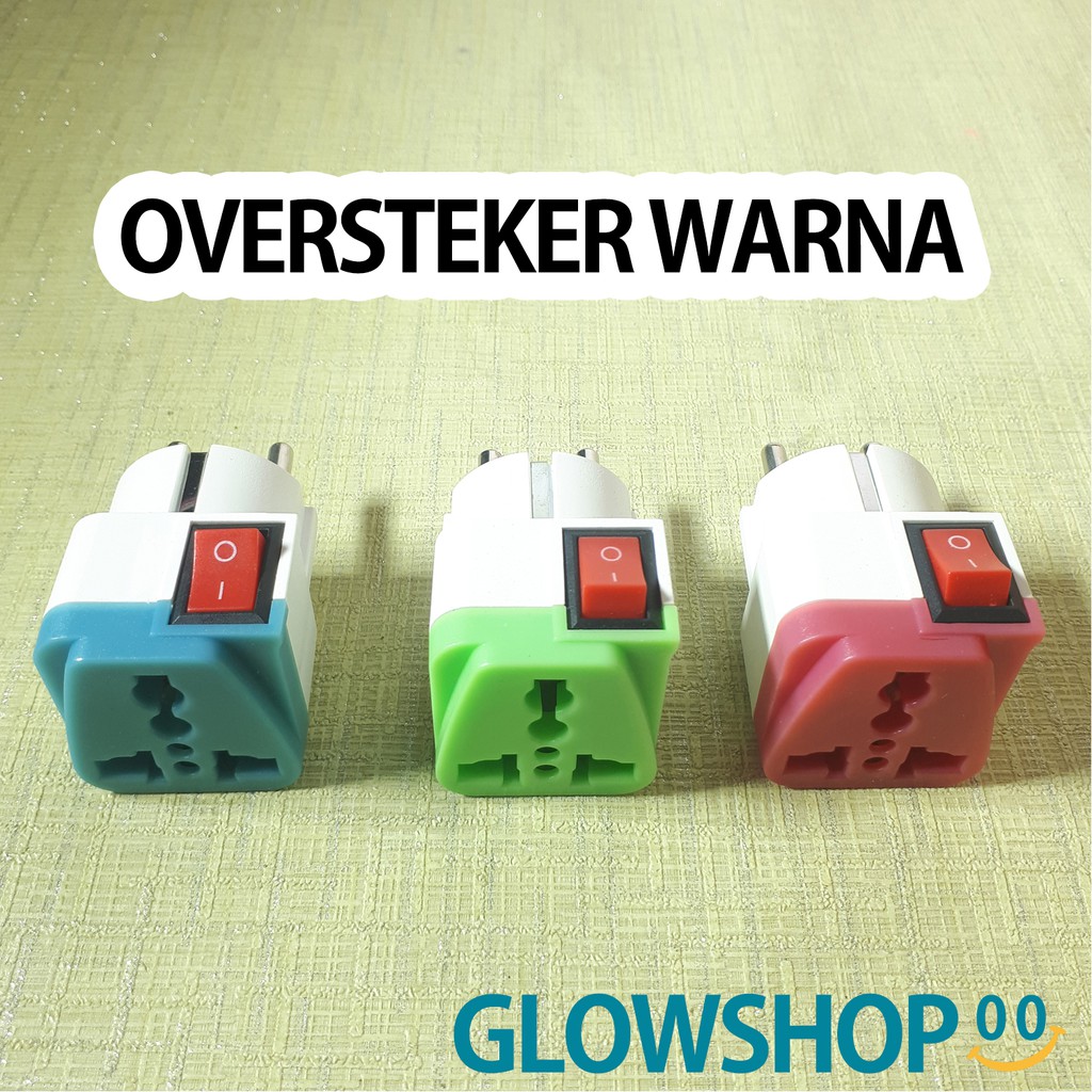 Jual Over Steker Colokan Kaki 3 / Sambungan Steker 3 ke 2 Saklar SNI ...