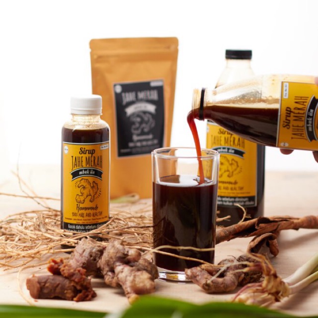 Jual Sirup Jahe Merah 100% Jahe Merah Asli | Shopee Indonesia