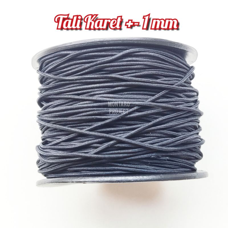 Jual Tali Karet Elastis +- 1mm dan 2mm harga per meter | Shopee Indonesia
