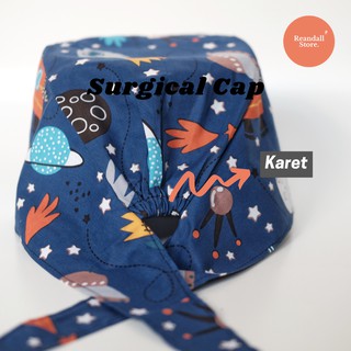 (O) Surgical Cap / Topi Perawat / Topi Operasi / Topi Koki / Topi Chef ...