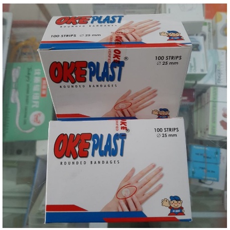 Jual Plester Bulat OK Plast Plastic Bandage Setelah Suntik Plaster ...