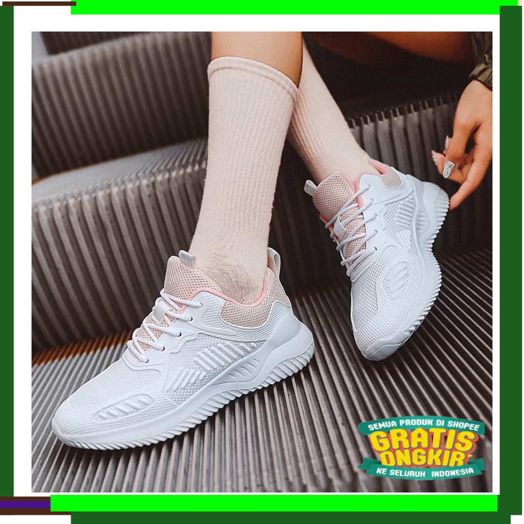 Jual Sepatu Kombinasi Pelangi ringan elastis empuk buat lari jalan ...