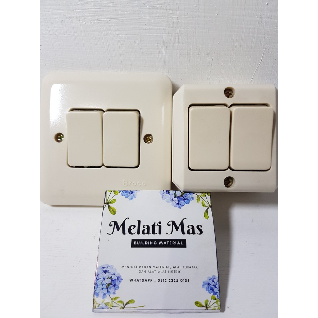 Jual Saklar Seri Broco / Saklar Double Broco / Saklar Ganda Broco ...