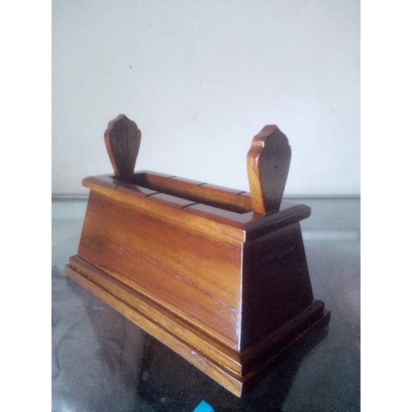 Jual asbak rokok unik model nisan dari kayu jati di politur halus p17cm ...