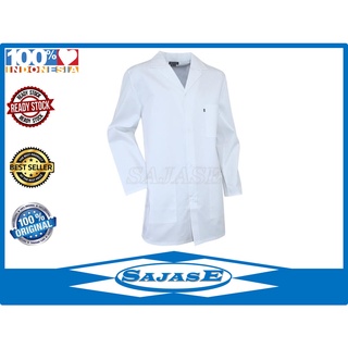 Jual Jas Laboratorium Lengan panjang Jaslab Dokter Lengang Pendek Bahan ...