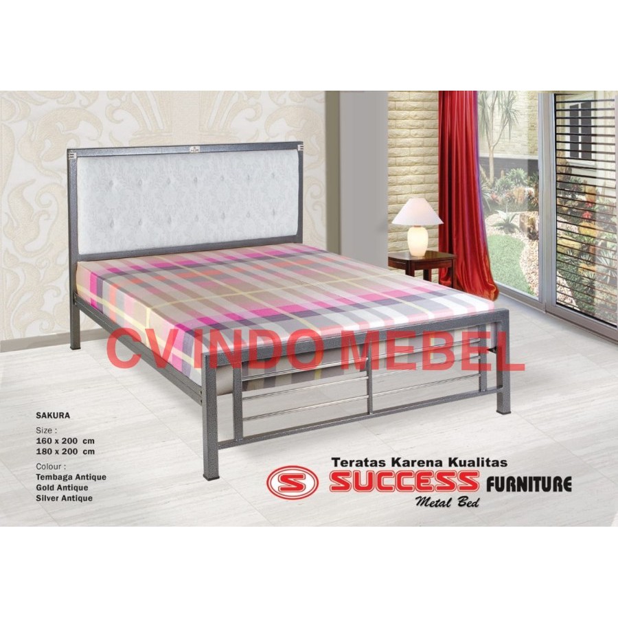 Jual Ranjang besi minimalis modern tempat tidur besi mewah ready ...