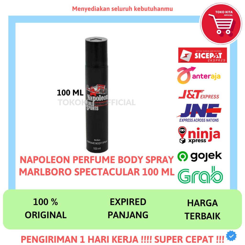 Jual NAPOLEON PERFUME BODY SPRAY MARLBORO PARFUM PRIA NAPOLEON 100 ML ...