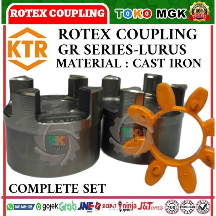 Jual ROTEX GR 55/70 LURUS MAX BORE 70mm COUPLING KTR C/I COMPLETE SET ...