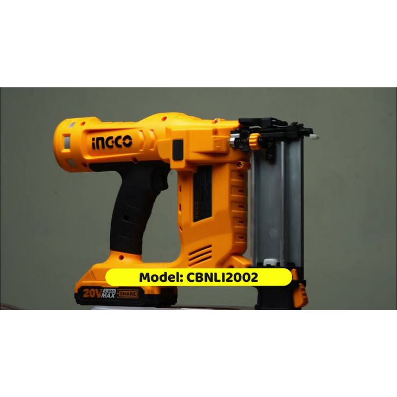 Jual Mesin Paku Tembak Baterai Cordless Brad Nailer INGCO CBNLI2028 Indonesia|Shopee Indonesia
