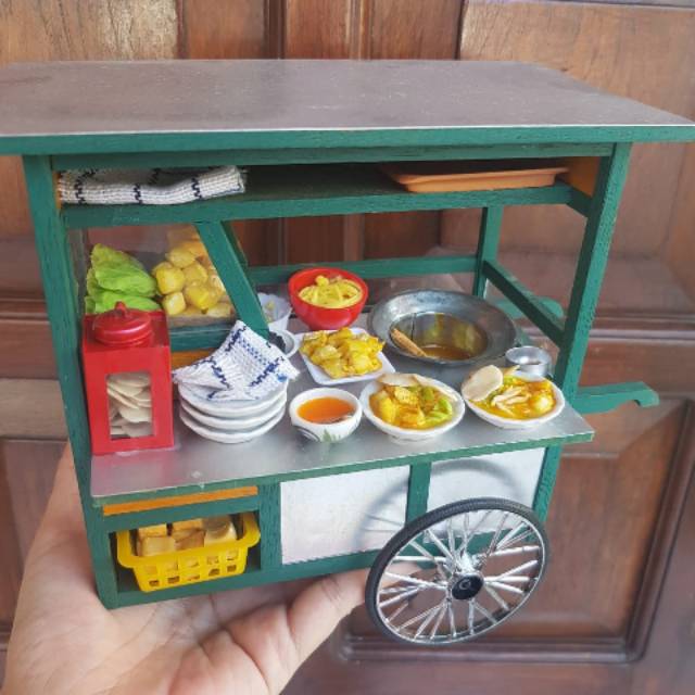 Jual Miniatur Gerobak Tahu Campur | Shopee Indonesia