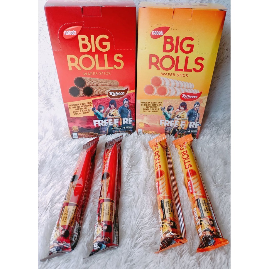 Jual [BOX] Nabati Big Rolls Wafer 18Stick gram box (20pcs) | Shopee ...