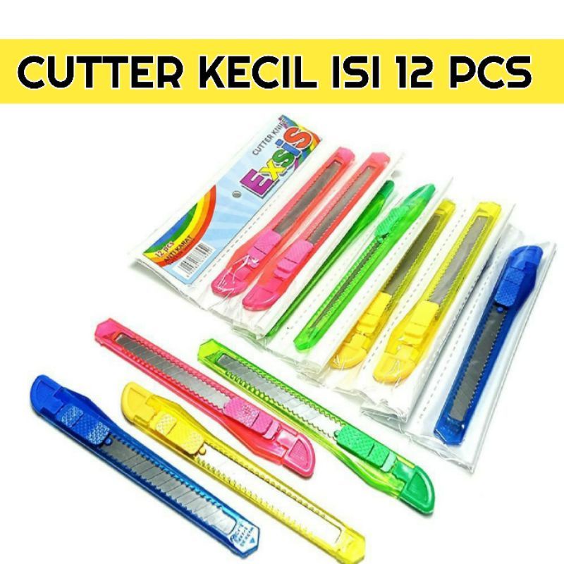 Jual Cutter Kecil Renceng 12 Pcs | Shopee Indonesia