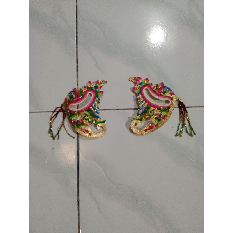 Jual asesoris tari sumping hiyasan telinga wayang orang | Shopee Indonesia