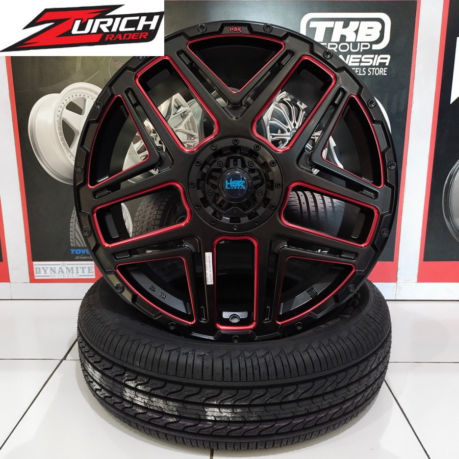 Jual Velg HSR Ring 17 lebar 7,5 baut 4x100-4x114,3 untuk mobil yaris Swift jazz kijang mobilio ...