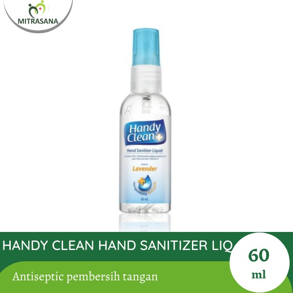 Jual Handy Clean Hand Sanitizer Liquid 60 ML | Shopee Indonesia