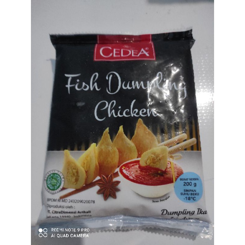 Jual Fish Dumpling Chicken Cedea 200 gr | Shopee Indonesia