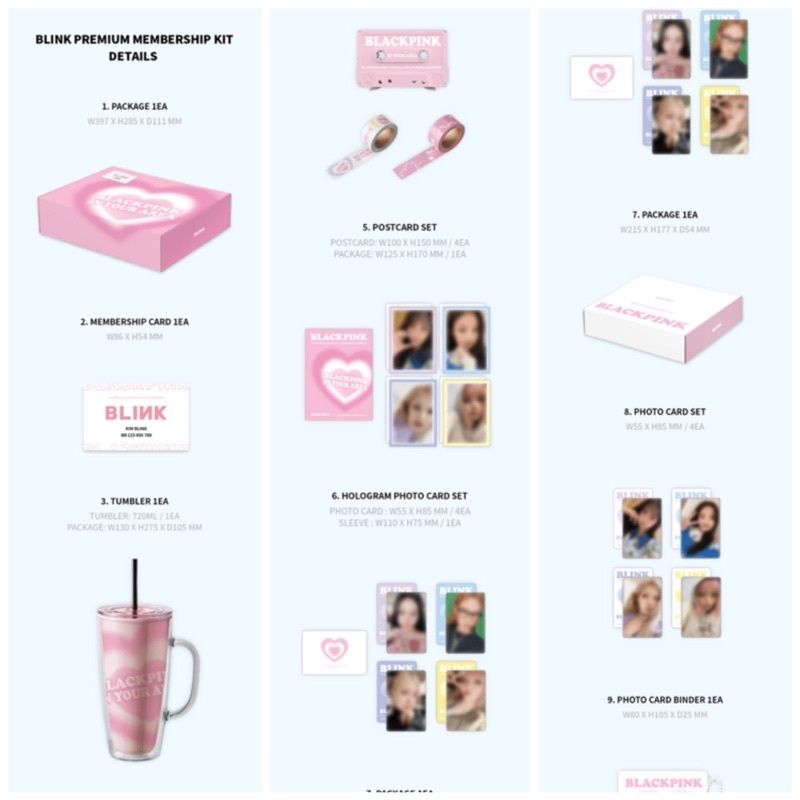 Jual SHARING BLINK MEMBERSHIP KIT PREMIUM (BLACKPINK MEMBERSHIP KIT ...
