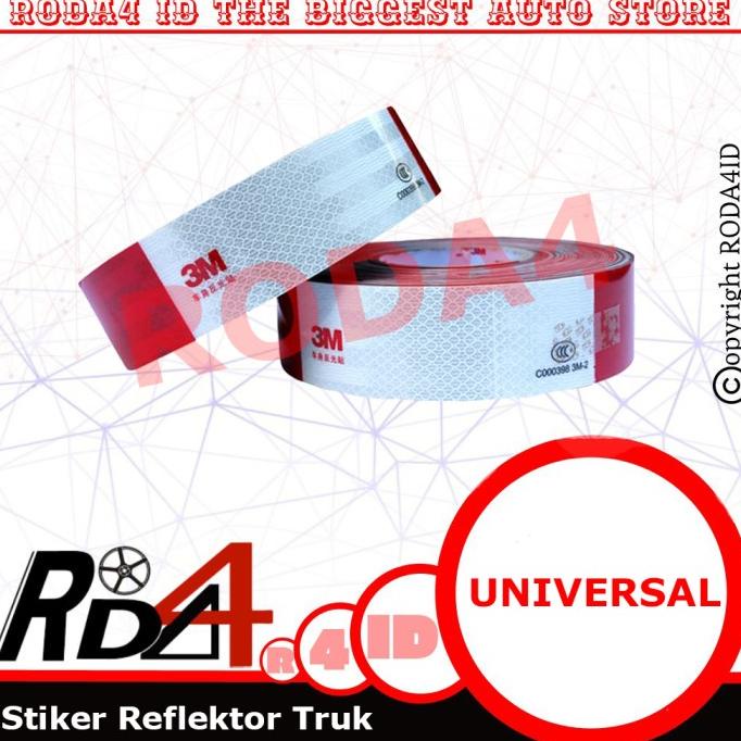 Jual Stiker Mata Kucing Merah Putih Sticker Scotlight Mobil Truck 50M ...