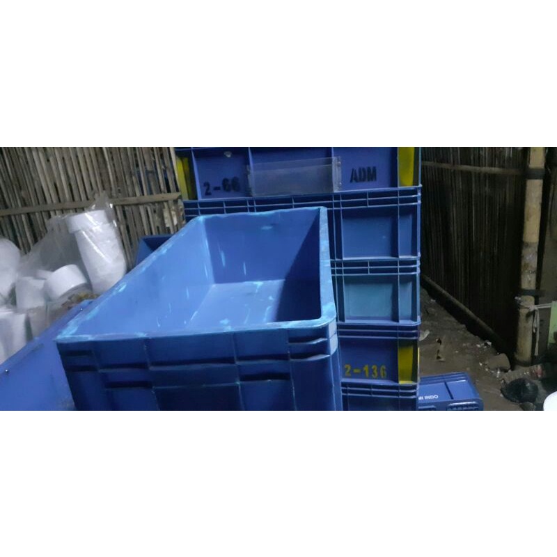 Jual Box biru/Box serbaguna/kotak penyimpanan barang/keranjang/basket ...