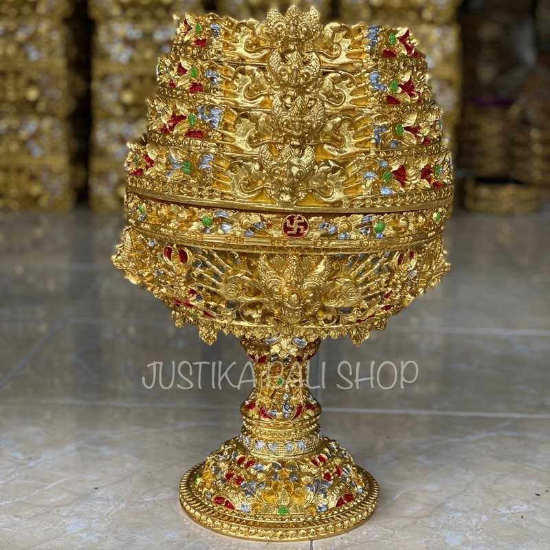 Jual Dulang Bali Tumpuk 4 Tempat Buah Boma/ Bahan Fibeer | Shopee Indonesia