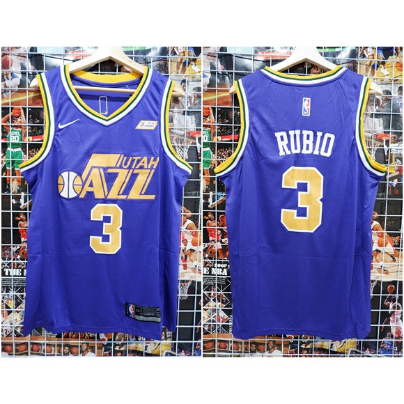 Jual BAJU BASKET BARU || JAZZ #3 RUBIO CITY EDITION UNGU 18/19 | Shopee ...