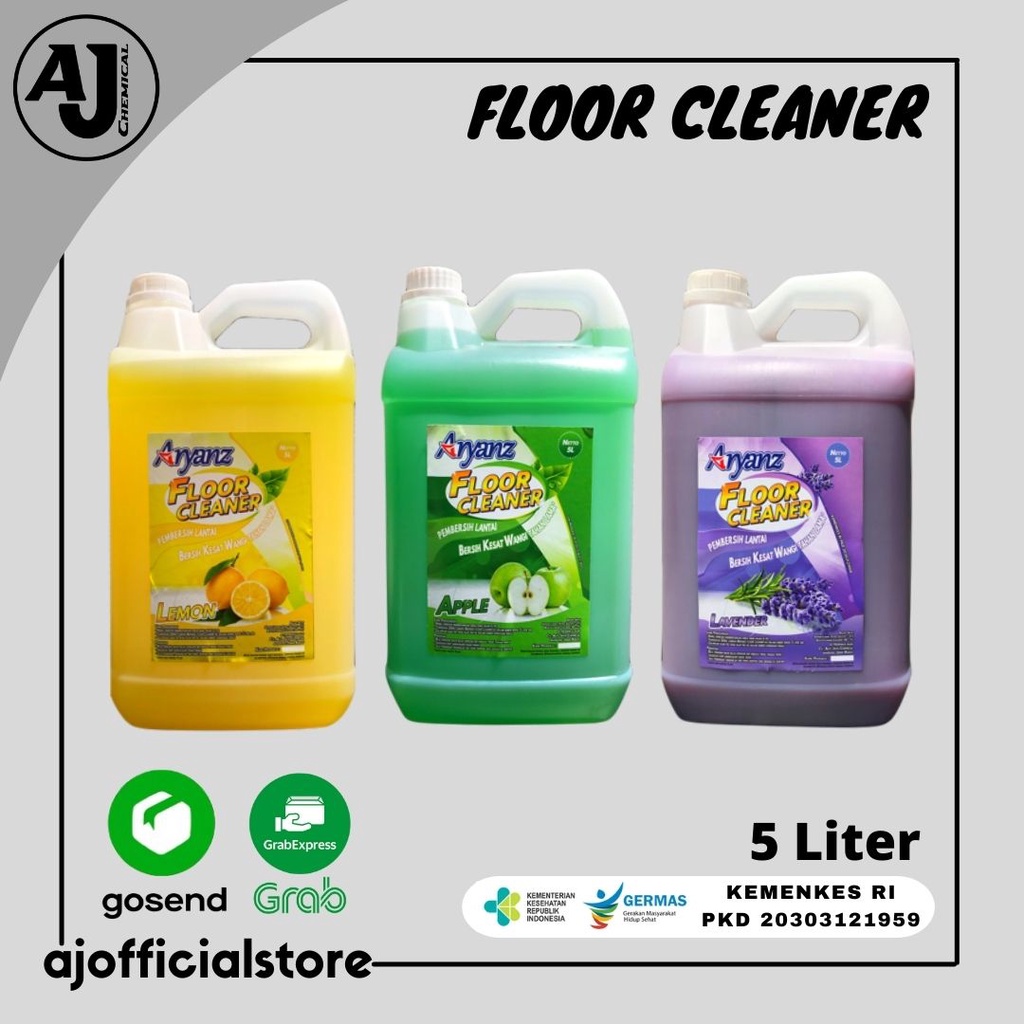 Jual Pembersih Lantai FLOOR CLEANERS Higienis Wangi 5 Liter GOSEND GRAB ...