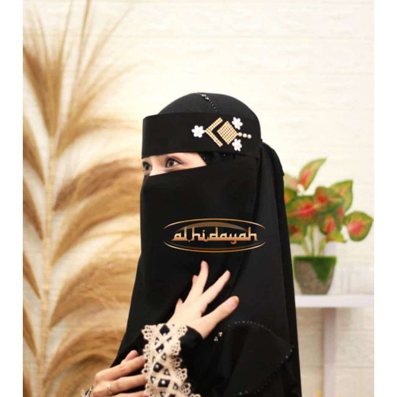 Jual Niqab Cadar Sifon Termurah/Bandana Bunga Cantik/Niqab Alhidayah ...