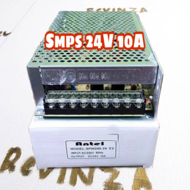 Jual SMPS DC 24V 10A Power Supply antel Switching Adaptor Jaring | Shopee Indonesia