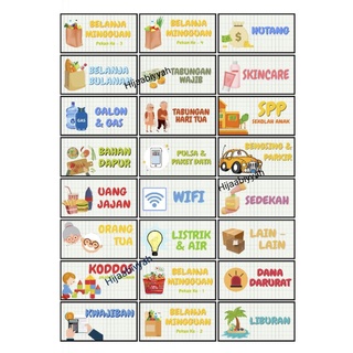 Jual Stiker Budgeting Dompet Keuangan Organizer Bulanan | Shopee Indonesia